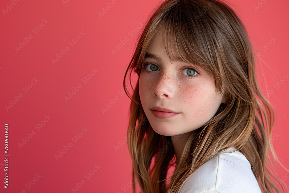 Photo of a Beautiful Cute Teenage Girl, Generative AI Stock Photo ...
