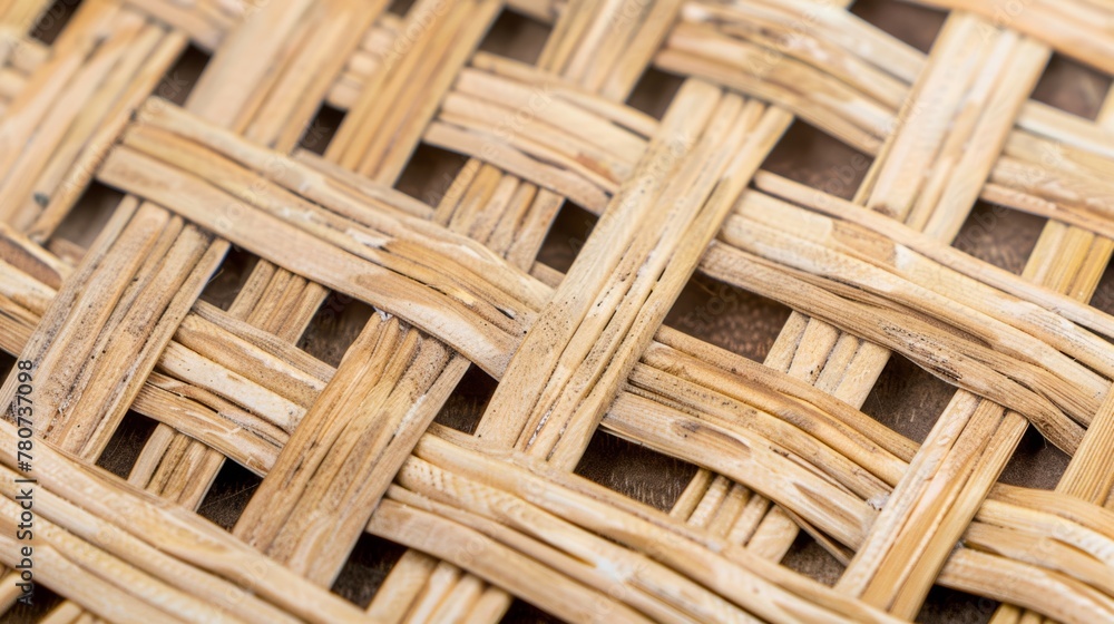 Woven rattan texture close-up background Stock Photo | Adobe Stock