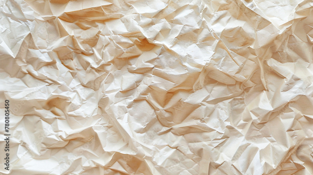 Beige white tissue paper texture backgrounds. folded soft crumpled ...