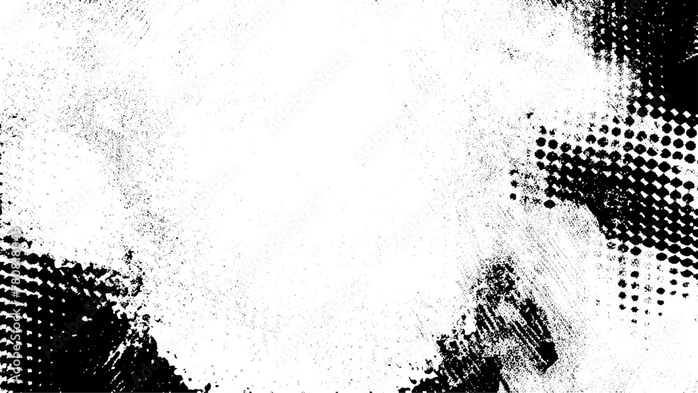 dust particle and dust grain texture on white background. distorted ...
