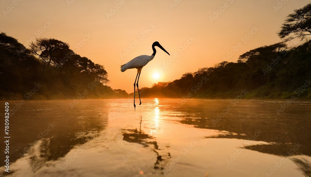 PÁSSARO TUIUIU EM RIO,! AVE SÍMBOLO DO PANTANAL BRASILEIRO TAMBÉM ...
