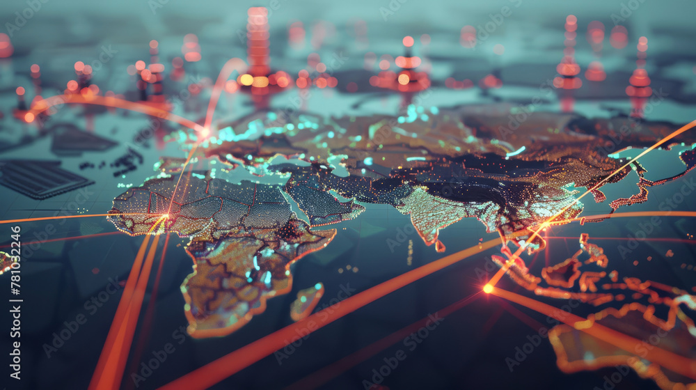 Visualization of geopolitical influences on oil production, with a ...