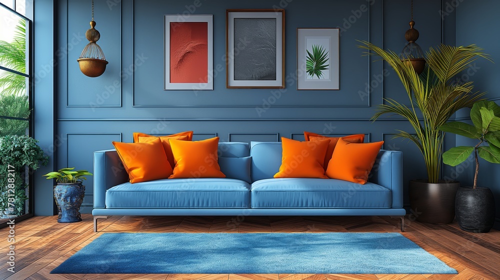 Modern creative living room interior design backdrop ideas concept ...