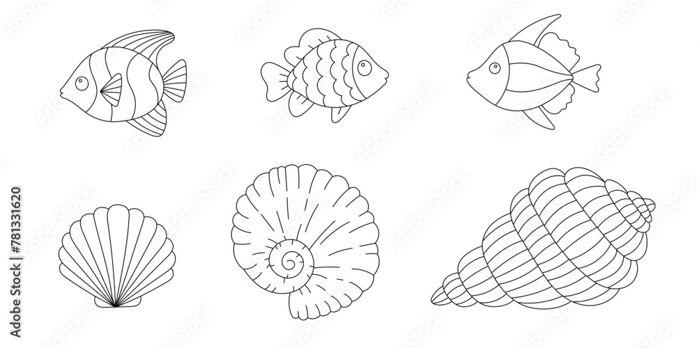 Line art coloring page. Coloring activity for children and adults. Cute ...