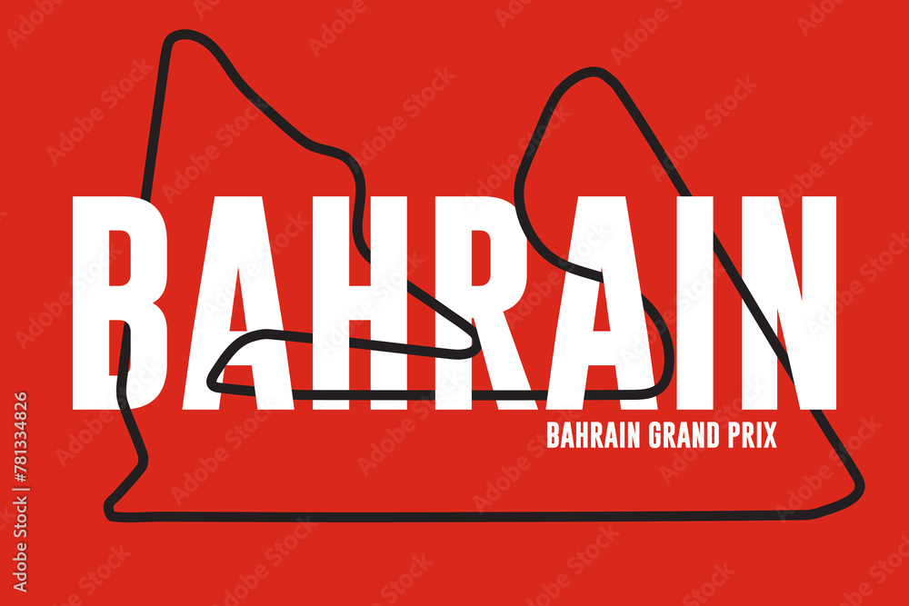 Bahrain grand prix race track. circuit for motorsport and autosport ...