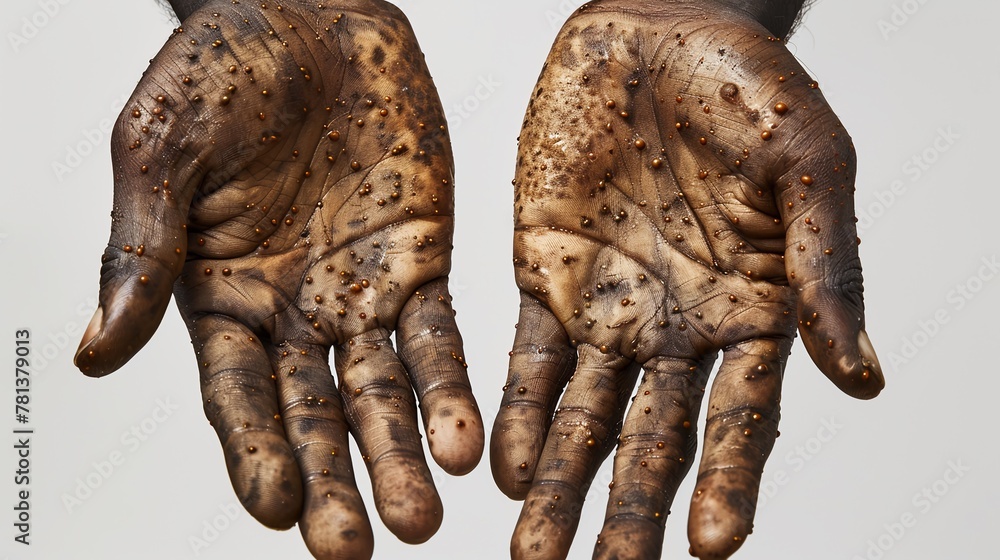 Monkeypox Outbreak: Male Hands Affected by Contagious Viral Infection ...