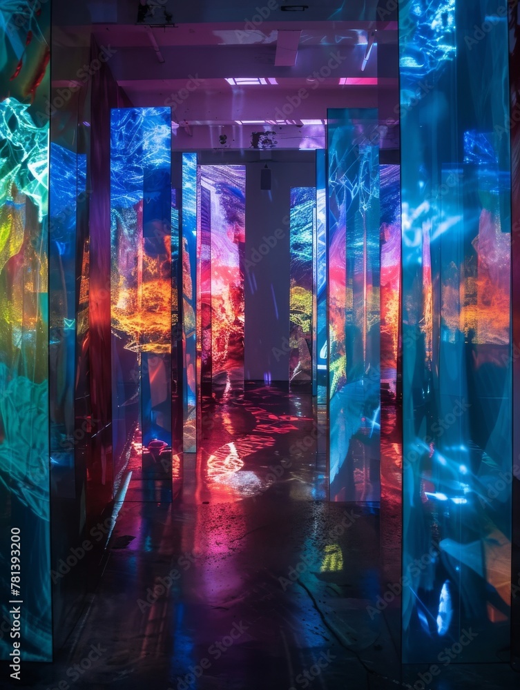 Contemporary Sound Installation Art for Multi-Sensory Experience Stock ...