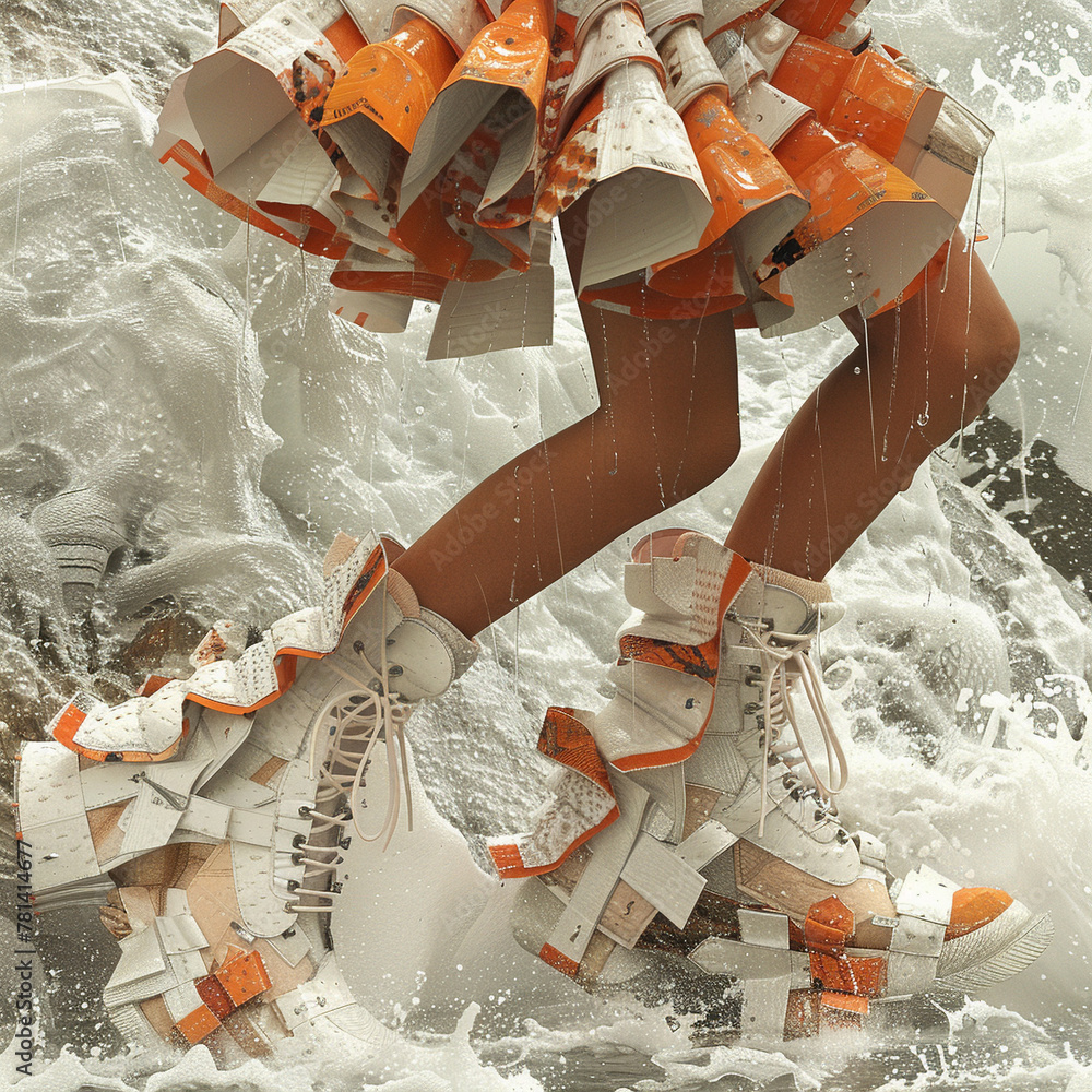 Avantgarde digital couture collection, featuring photorealistic fabric ...