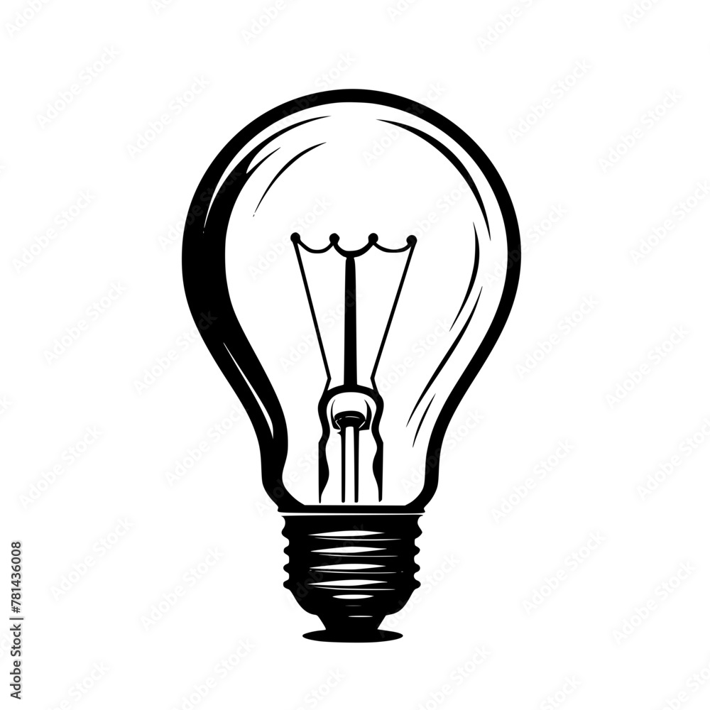 Vector de Stock Light Bulb SVG, Bulb svg, Lightbulb svg, Light Bulb ...