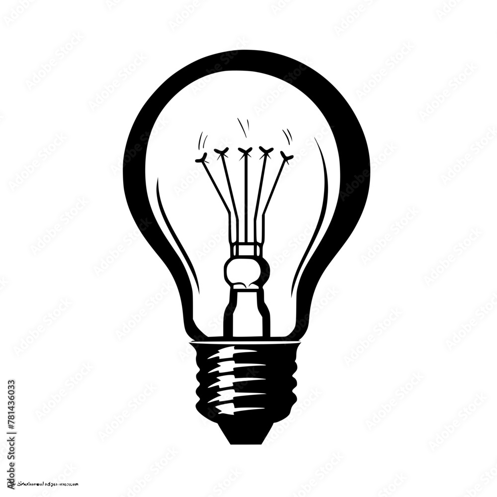 Vector de Stock Light Bulb SVG, Bulb svg, Lightbulb svg, Light Bulb ...