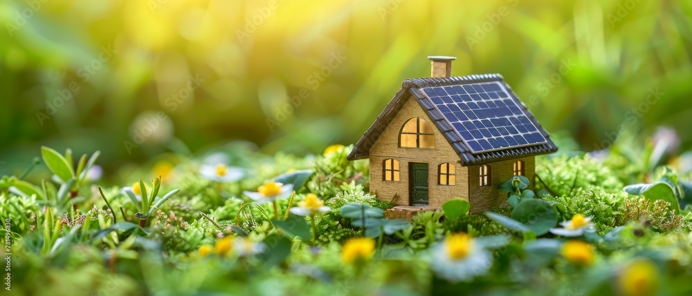 Solar-Powered Smart Homes Integrating renewable energy into intelligent home design Stock ...