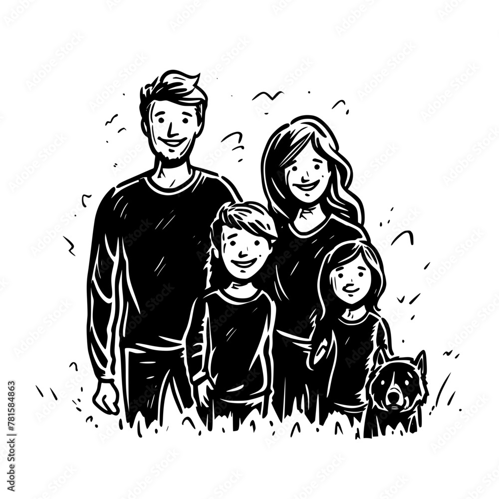 Vector de Stock stick family svg bundle, stick family clipart, stick ...