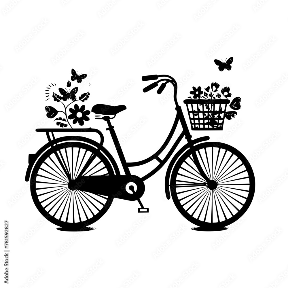 Vektor Bicycle SVG, Bike SVG, Bicycle Cut File, Bike Cut File, Bicycle ...