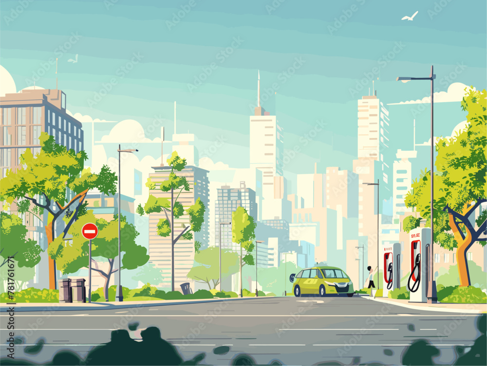 Animated Metropolis: Electric Revolution on City Streets, Embracing ...