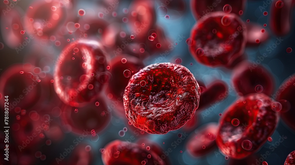 Red Blood cells and Blood Oxygen in an Artery, Scientific and Medical ...