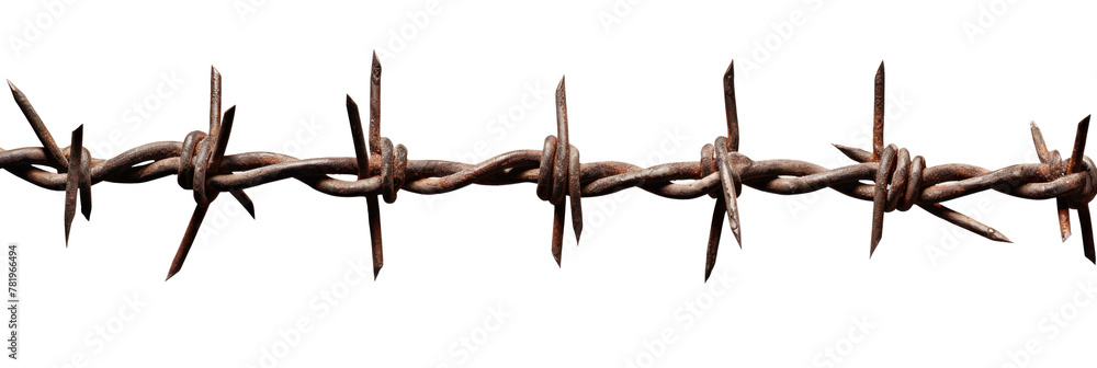 Sharp Barbed Wire, War Iron Barbed Wire. Barbed wire to prevent ...