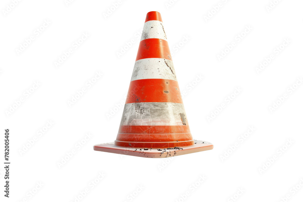 Traffic cones, no entry zone isolated on white background Stock Photo ...