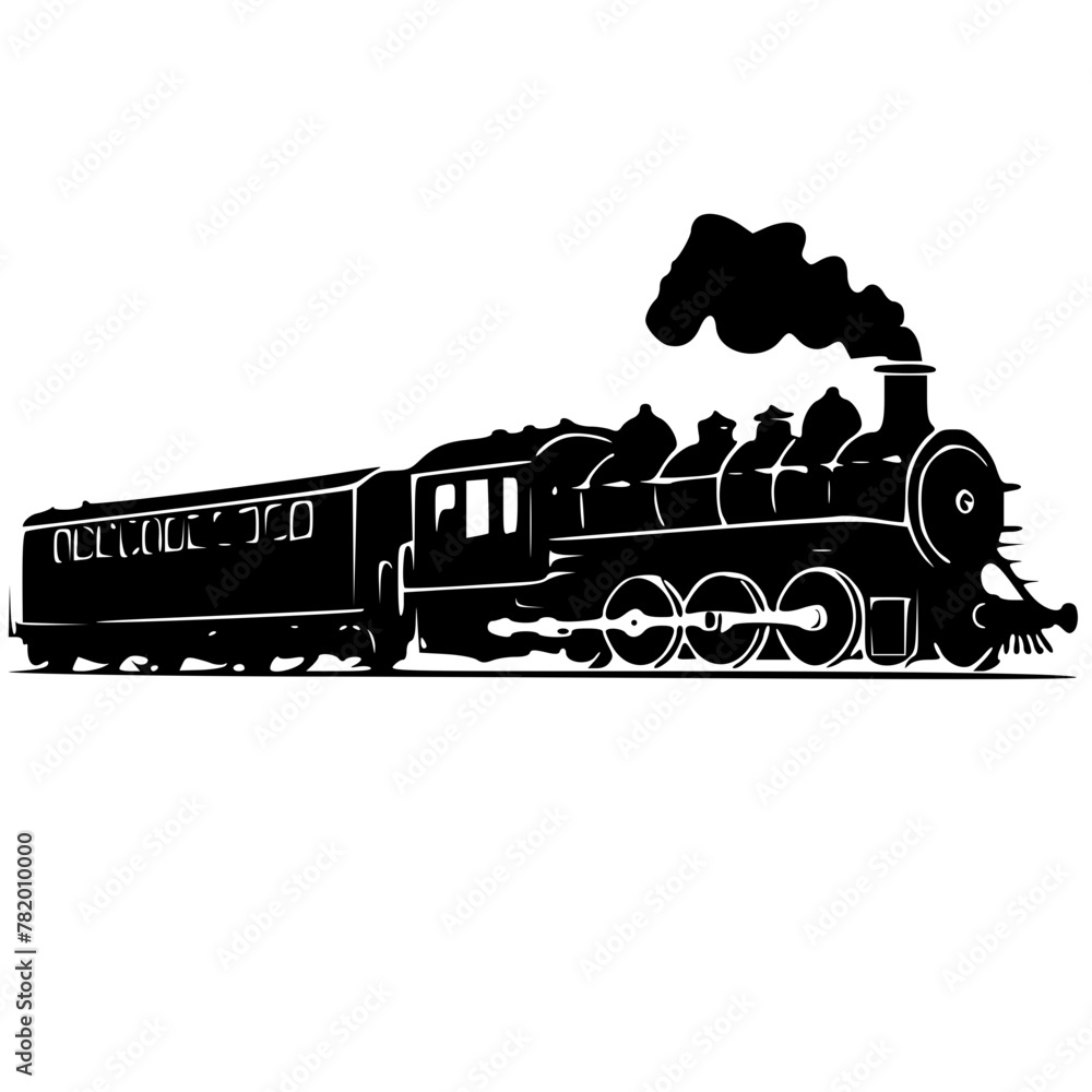 locomotive cut file, kids clipart, choo choo svg, train svg bundle ...