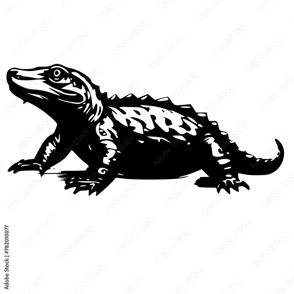 Image vectorielle Stock Alligator SVG Bundle, Reptile svg, Alligator ...