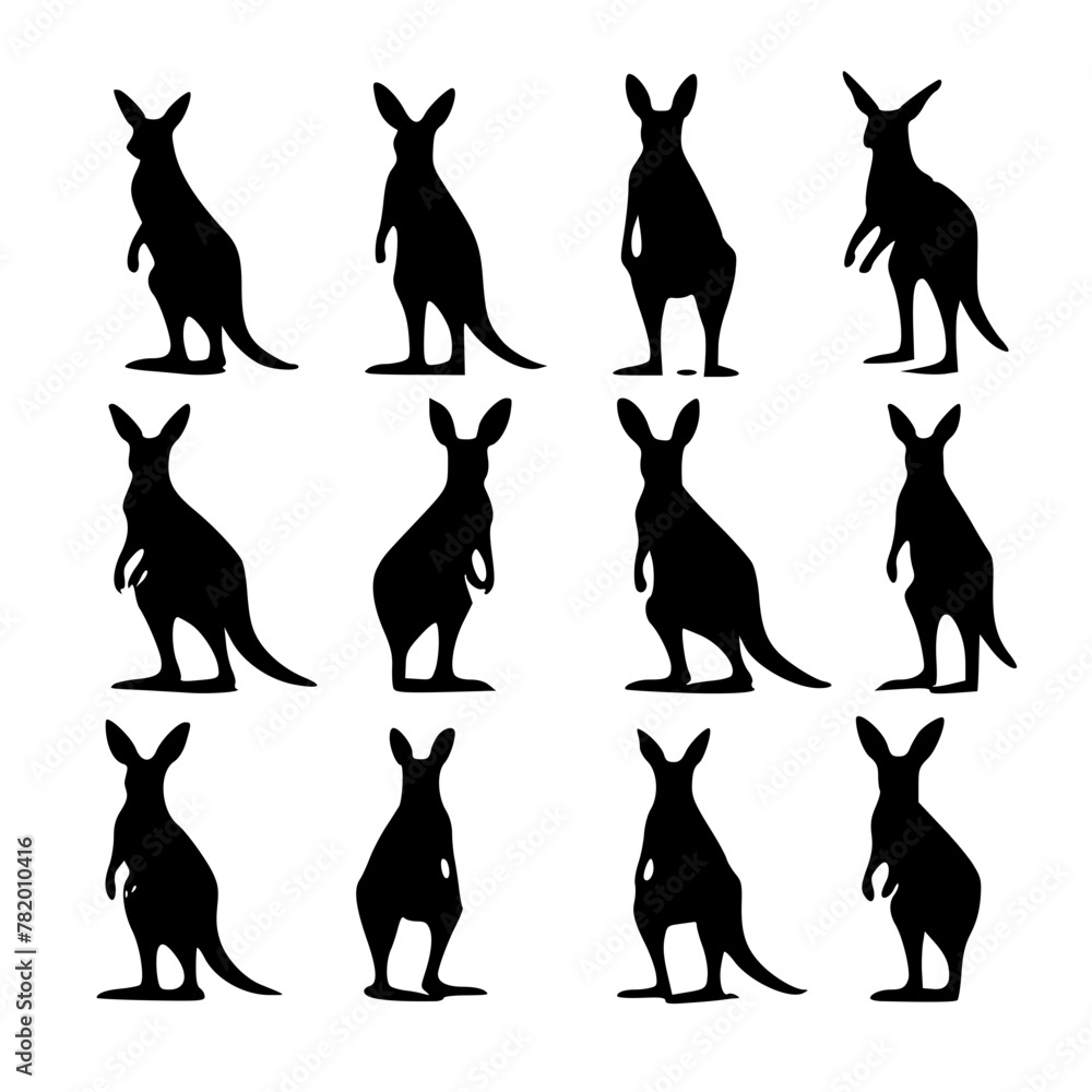 Stock-Vektorgrafik „Kangaroo Mama & Baby SVG, Kangaroo SVG, Animals Svg ...