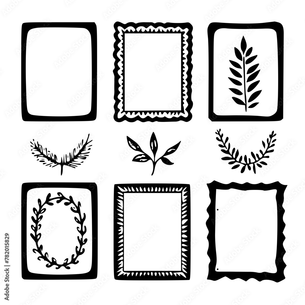 Double Frame SVG, Square Frame Bundle, Double Border, Rectangle, Circle ...