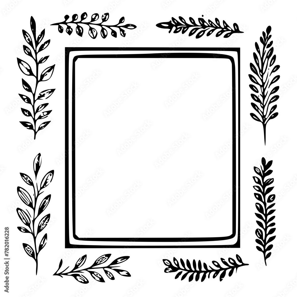 Vector de Stock Double Frame SVG, Square Frame Bundle, Double Border ...