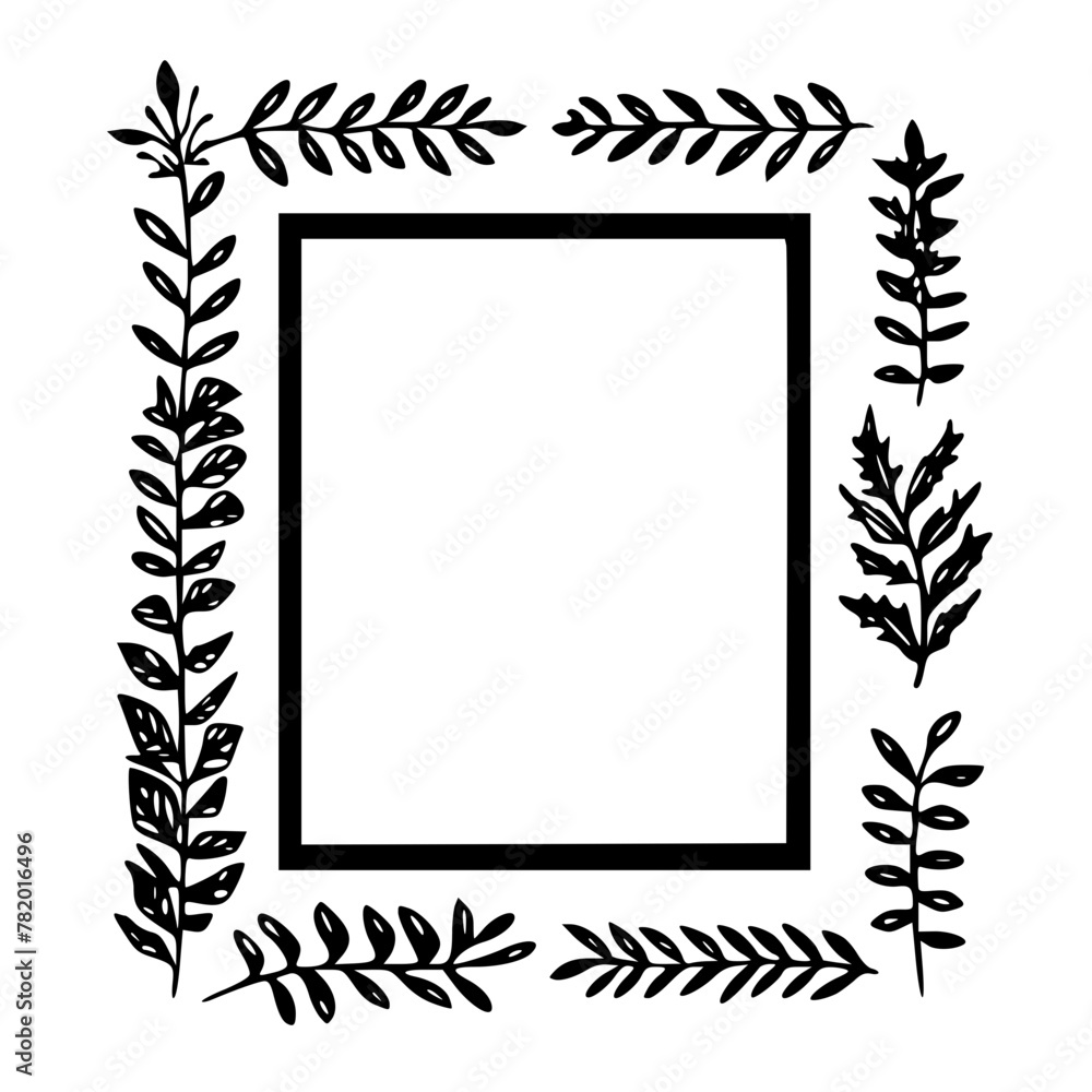 Vektor Double Frame SVG, Square Frame Bundle, Double Border, Rectangle ...