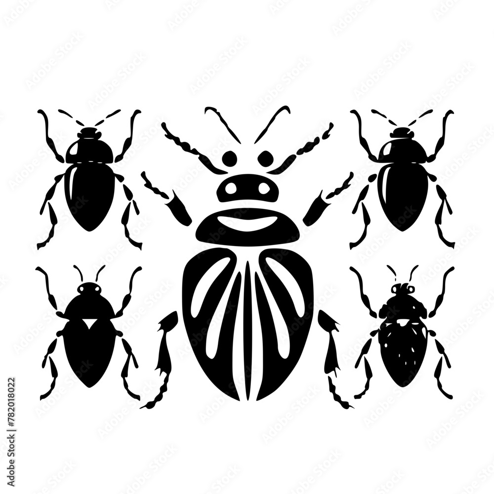 Стоковое векторное изображение «bug svg, beetle svg, svg bundle ...