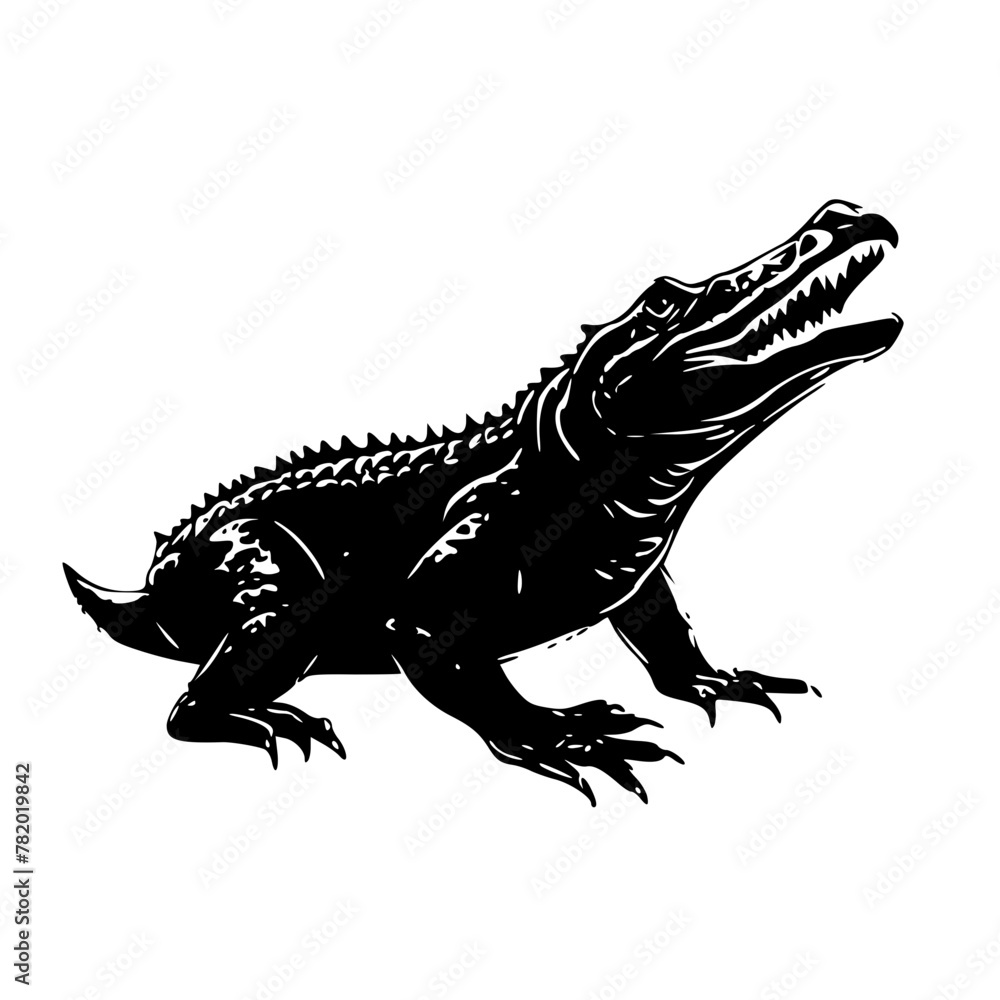 Stock-Vektorgrafik „Alligator SVG Bundle, Reptile svg, Alligator dxf ...