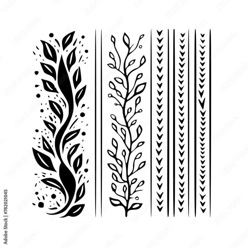 Image vectorielle Stock Text Frame Monograms Svg Bundle, Floral Frames ...