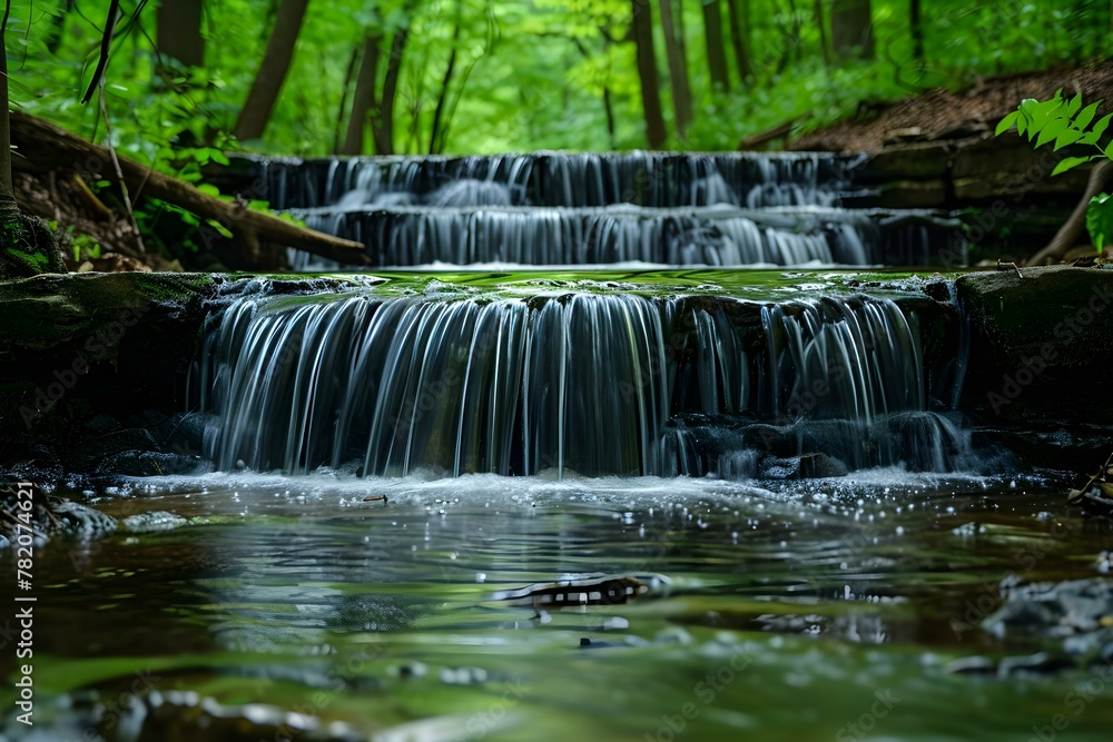 Tranquil Cascades at Turkey Run State Park. Concept Nature Photography ...