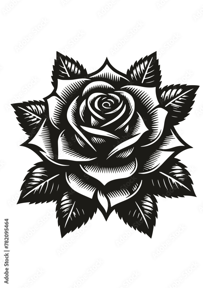 ROSE SVG FILE, Roses Svg, Rose Clipart, Flower Svg, Roses Template Svg ...