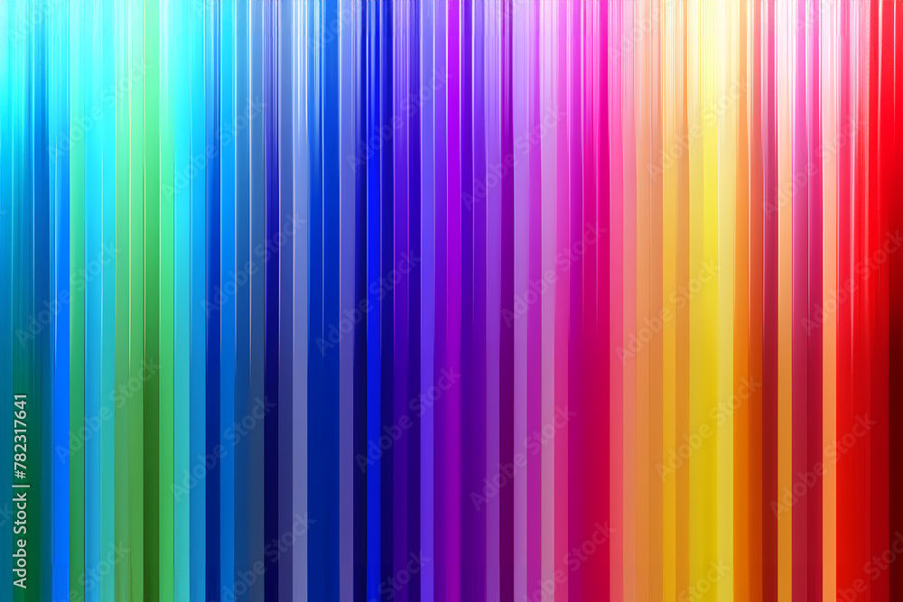 Vibrant spectrum of colors: Blurred rainbow stripes with a smooth ...