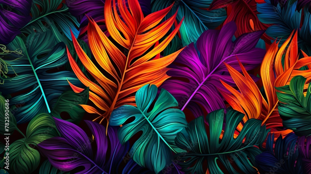 An explosion of color, this image captures the essence of a tropical ...