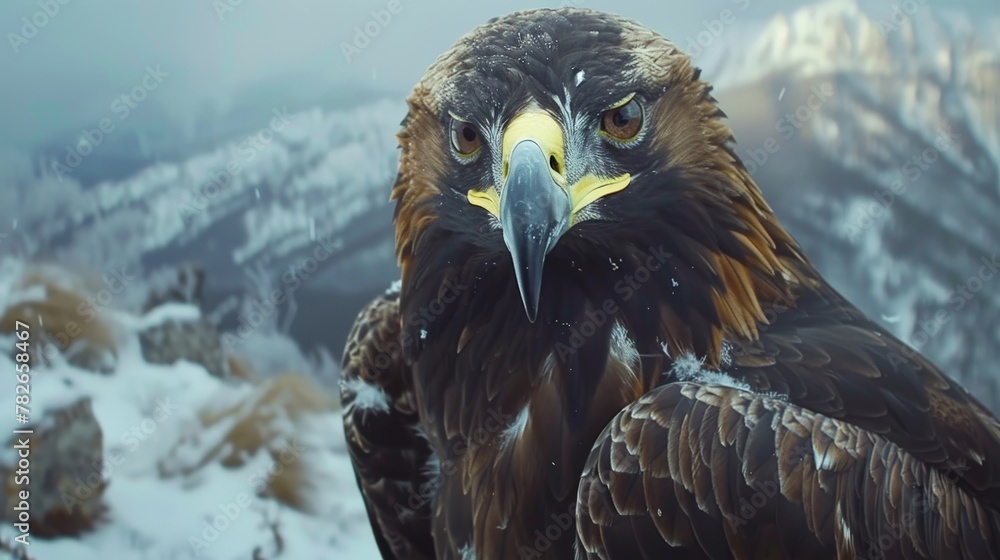 Get up close and personal with the majestic North American Golden Eagle ...