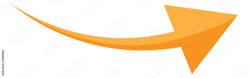 Straight line with point on start and arrow on finish. Symbol of ...
