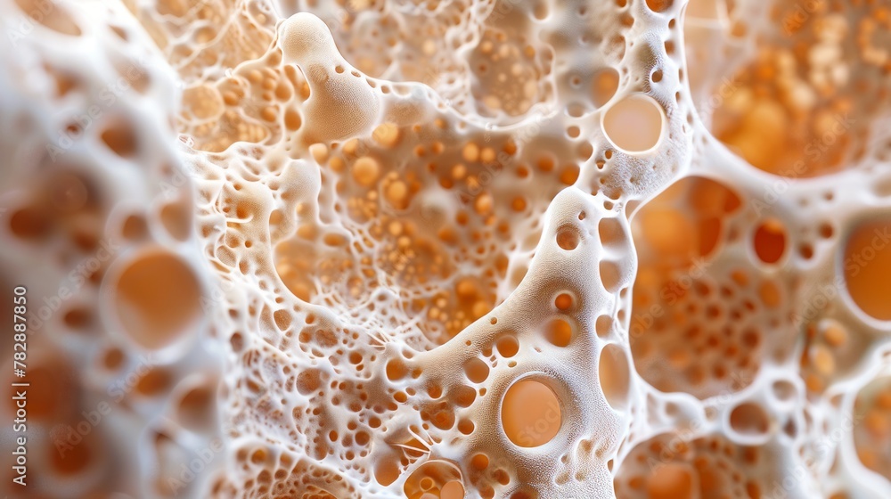 microscopic anatomy of cortical bone as medical education reference ...