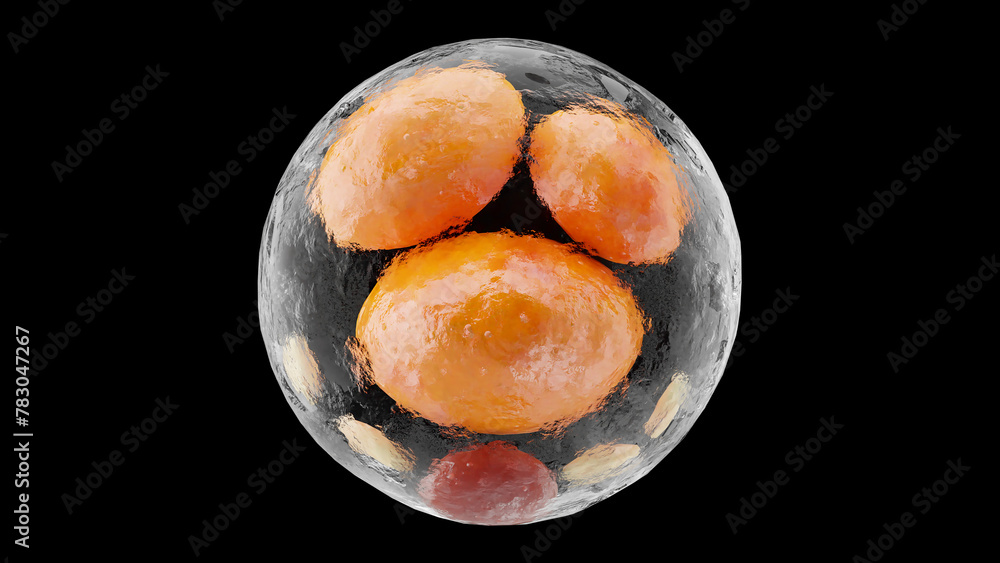 Fat cell isolated, Beige adipocyte and lipocyte, cholesterol in a cells ...