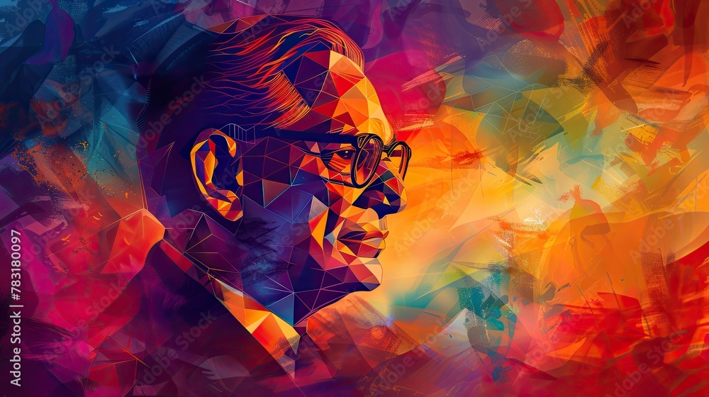 banner background National Ambedkar Jayanti Day theme, and wide copy ...