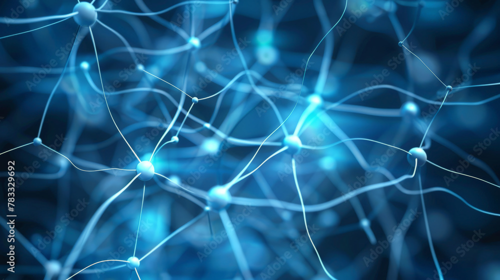 Synaptic Illumination: Mapping the Neural Network. Generative AI Stock Illustration | Adobe Stock