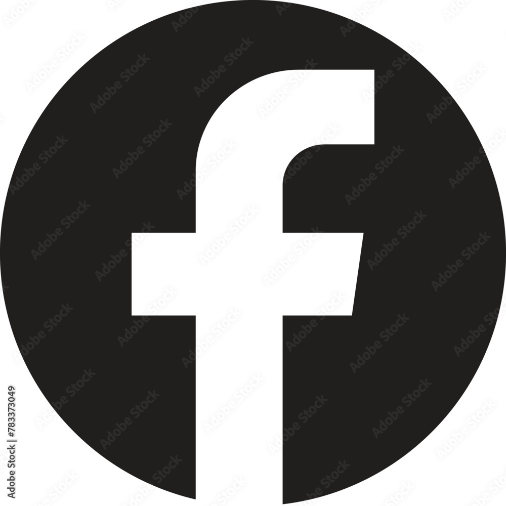 Facebook logo isolated on transparent background. Social media icons ...