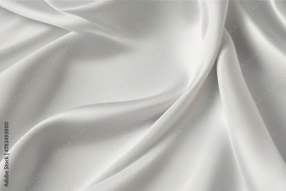 luxury cloth with drapery and wavy folds of ivory color creased smooth ...