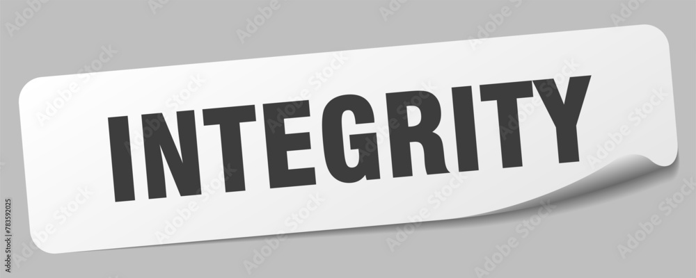 integrity sticker. integrity label Stock Vector | Adobe Stock