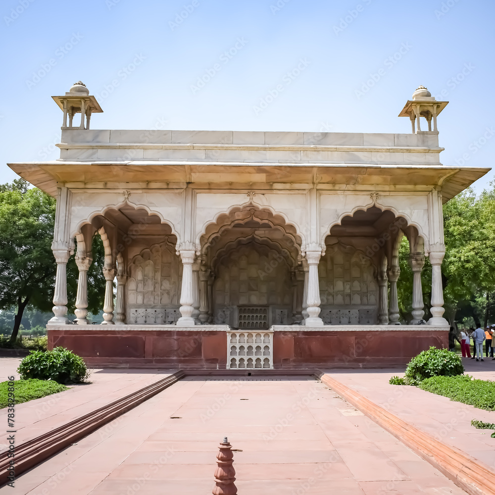 Foto de Stock Architectural details of Lal Qila - Red Fort situated in ...