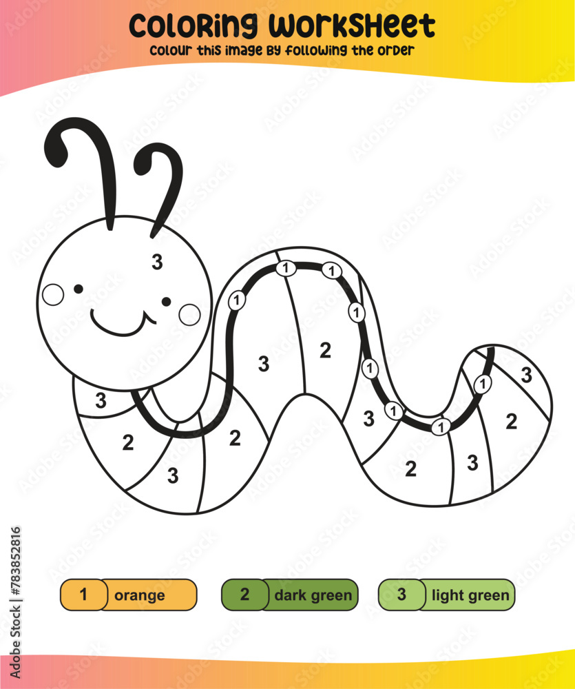 Coloring worksheet page. Educational printable coloring worksheet ...