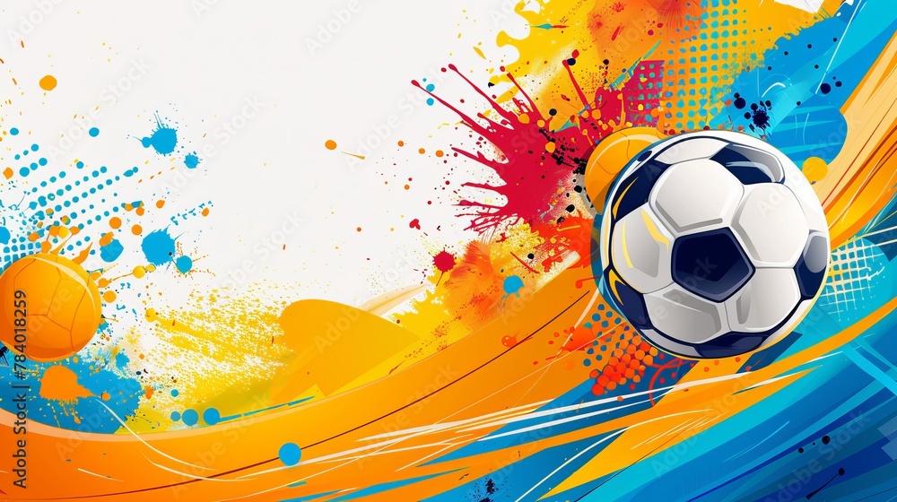 A sports background vector for Sports Day, featuring dynamic graphic ...