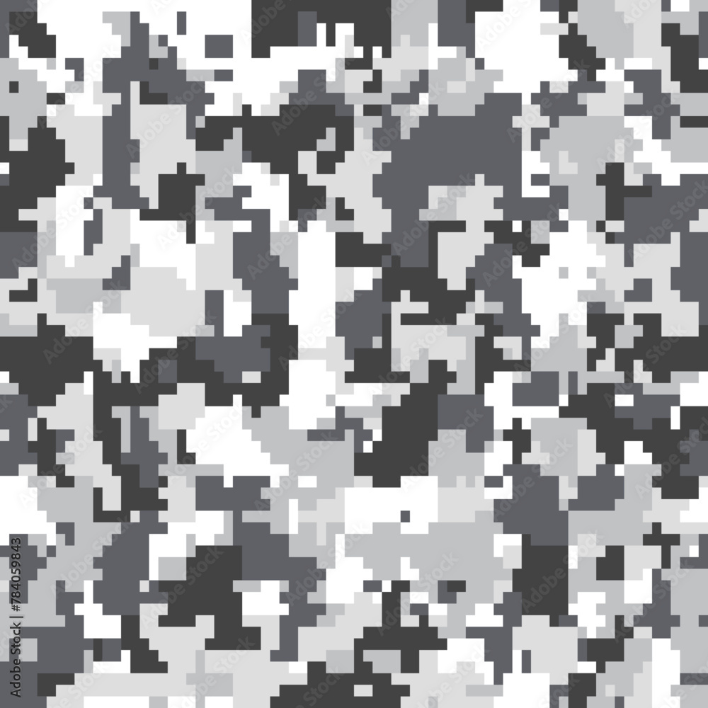 Seamless Digital Digi Colors Camouflage Vector CAMO pattern in classic ...