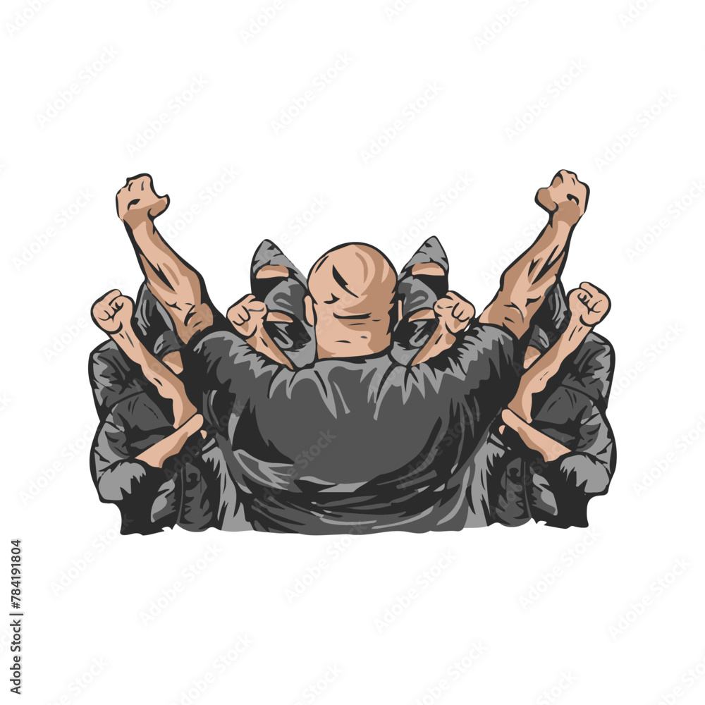hooligan ultras crowded vector illustration images white background ...