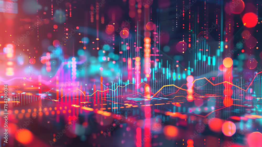 Stock market investment trading graph growth. Investment finance chart ...