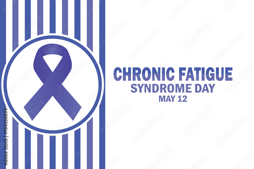 Chronic fatigue Syndrome Day wallpaper with shapes and typography ...